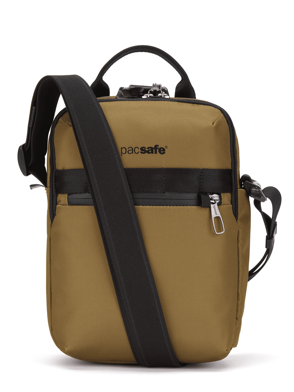 Medium anti-theft shoulder bag messenger Pacsafe Metrosafe X 6L - brown ...